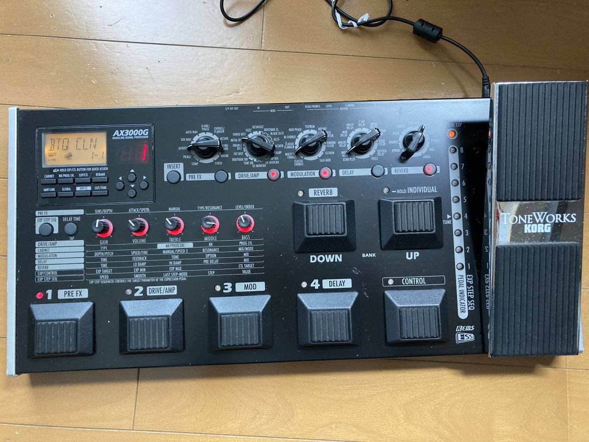 KORG ToneWorks AX3000G マルチエフェクター 箱＋取説付き（動作確認） の落札情報詳細| ヤフオク落札価格情報 オークフリー