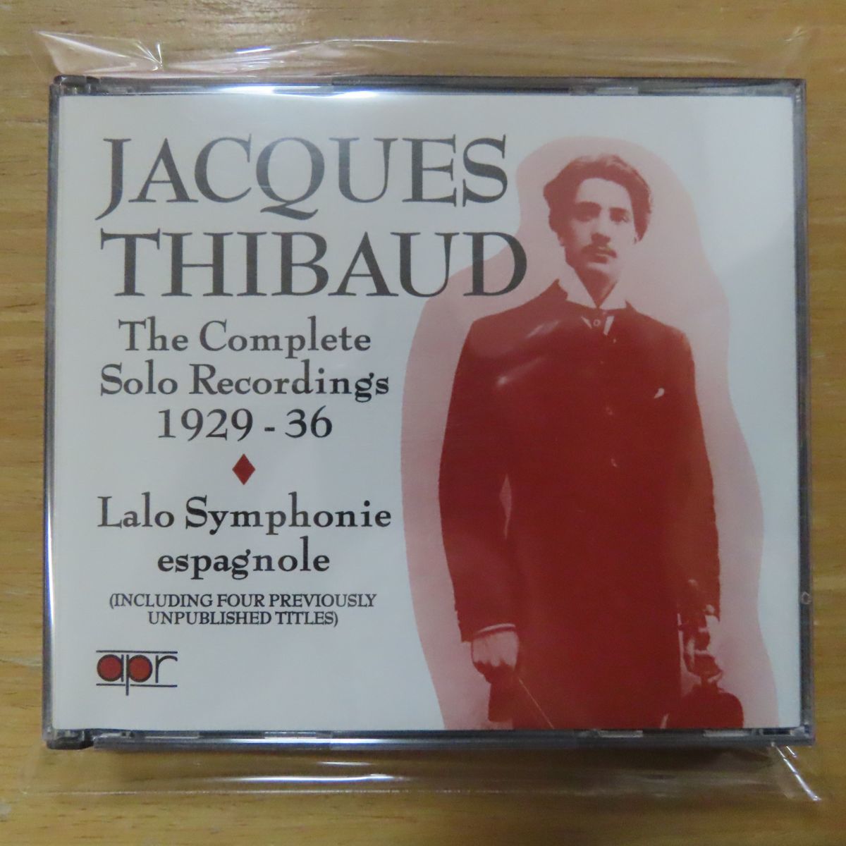 【やや傷や汚れあり】5024709270286;【英apr盤/2CD】Jacques Thibaud / The Complete Solo Recordings 1929-1936(APR ...
