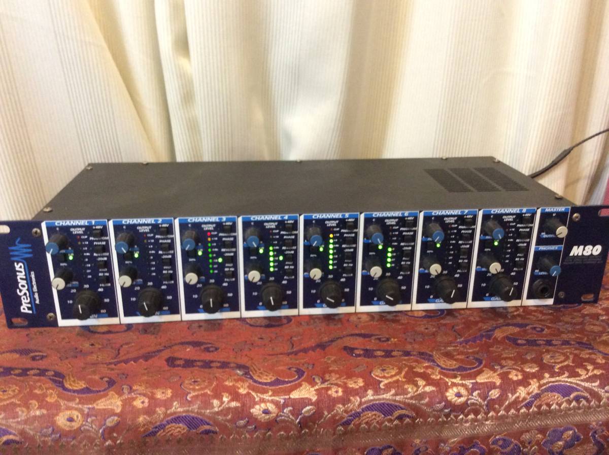【目立った傷や汚れなし】Presonus M80 8ch マイクプリアンプの落札情報詳細 - ヤフオク落札価格検索 オークフリー