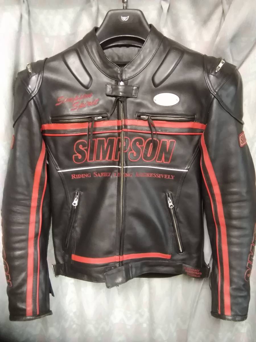 【傷や汚れあり】シンプソン レザージャケット SIMPSON Leather Jacket L サイズ 難ありの落札情報詳細 - Yahoo ...