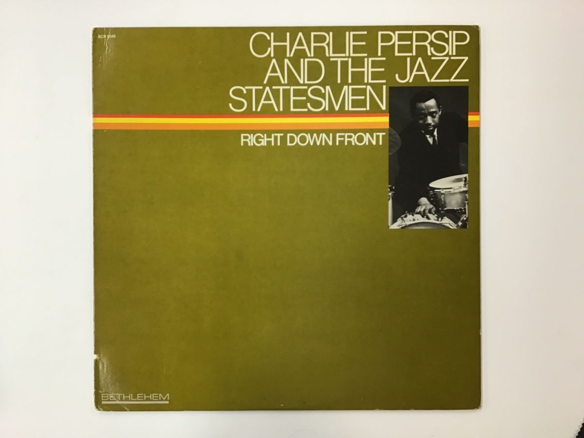 【やや傷や汚れあり】LP / CHARLIE PERSIP AND THE JAZZ STATESMEN / RIGHT DOWN FRONT ...