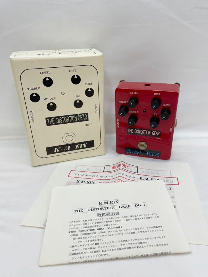 【目立った傷や汚れなし】T1217 K.M.RIX THE DISTORTION GEAR DG-1 エフェクター ディストーション 歪み ...