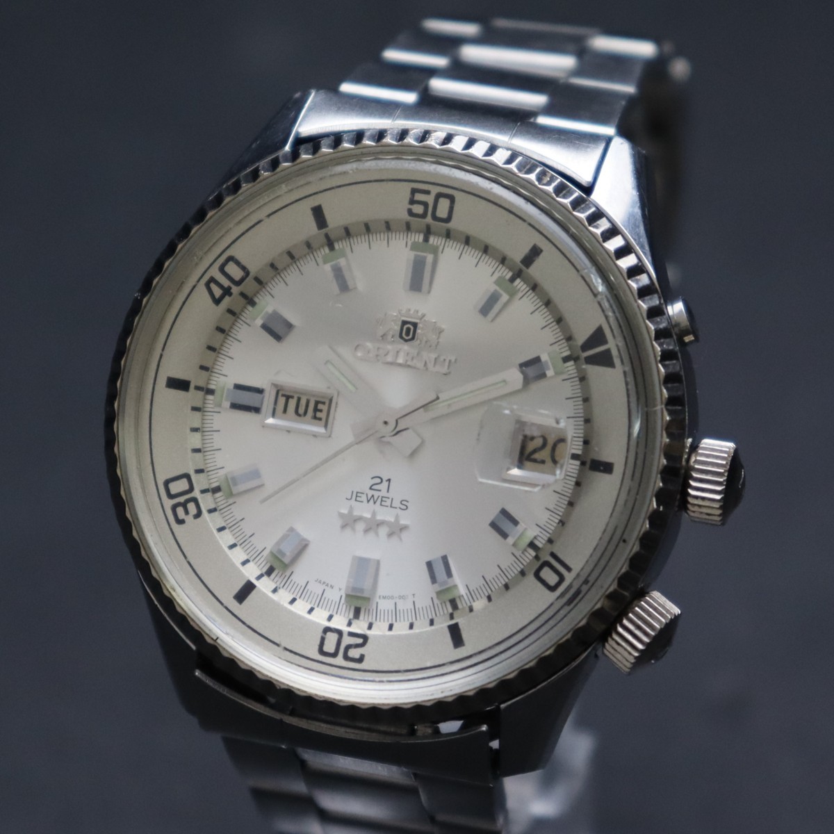 【やや傷や汚れあり】R3.12月OH済 500本限定 ORIENT KING MASTER オリエント キングマスター EM00-C3 自動巻 ...