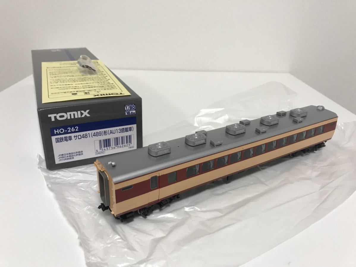 【未使用に近い】HO 262 tomix 485系 サロ481 (489) AU13 16番 の落札情報詳細 - ヤフオク落札価格検索 オークフリー