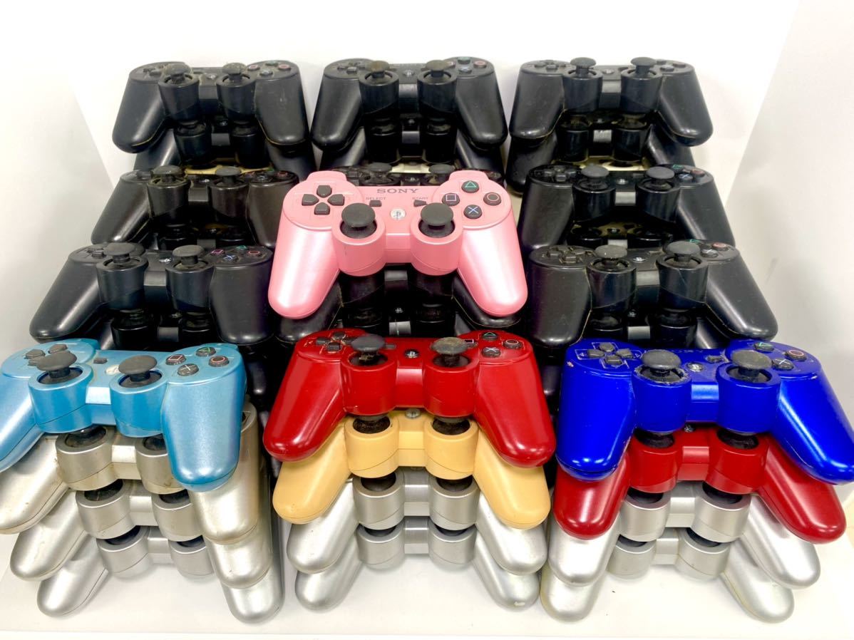 【やや傷や汚れあり】PS3 コントローラー 52台 まとめ SONY CECHZC2J A1 A2 CECHZC1J DUALSHOCK 3 ワイヤレスコントローラー PlayStation3 ...