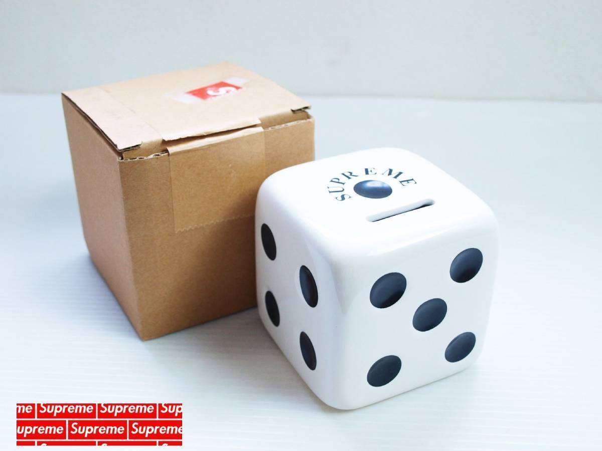 【未使用】Supreme シュプリーム Ceramic Dice Coin Bank White 2011AW セラミック ダイス コイン ...