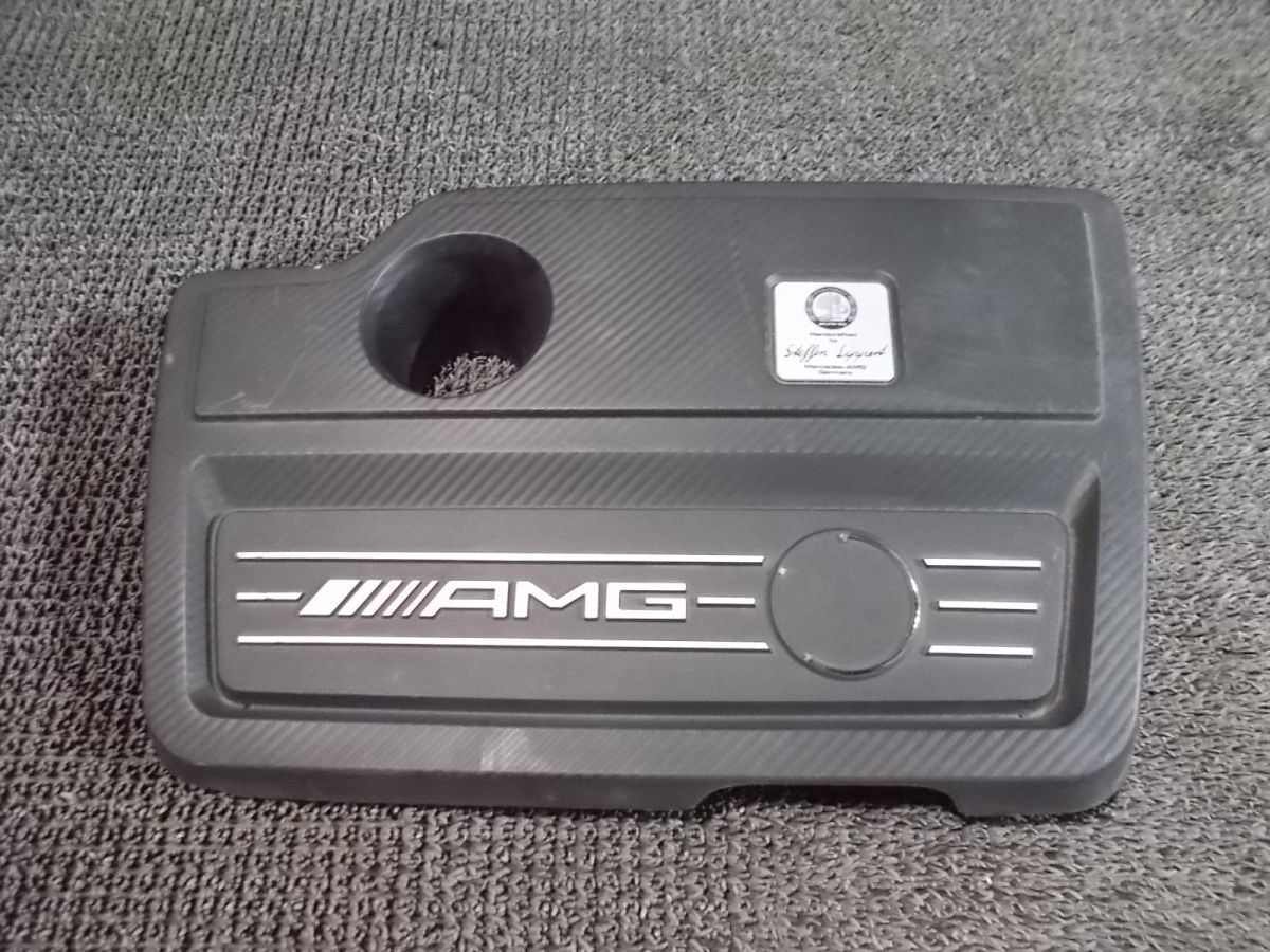【希少】メルセデス・ベンツ A45AMG/CLA45AMG純正エンジンカバー ワンマンプレート,エンブレム付 A,B,CLAへの流用に ...