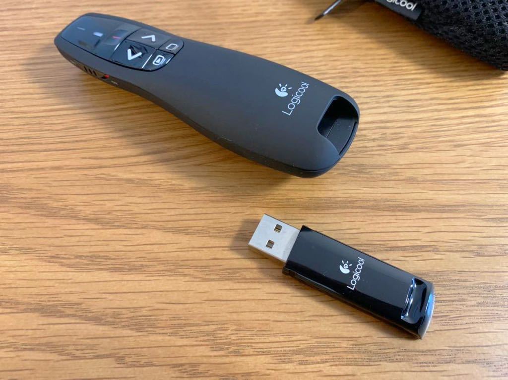 【未使用に近い】Logicool レーザーポインター R−R0008 プレゼン (パワーポイント等)用 の落札情報詳細| ヤフオク落札価格情報 オークフリー