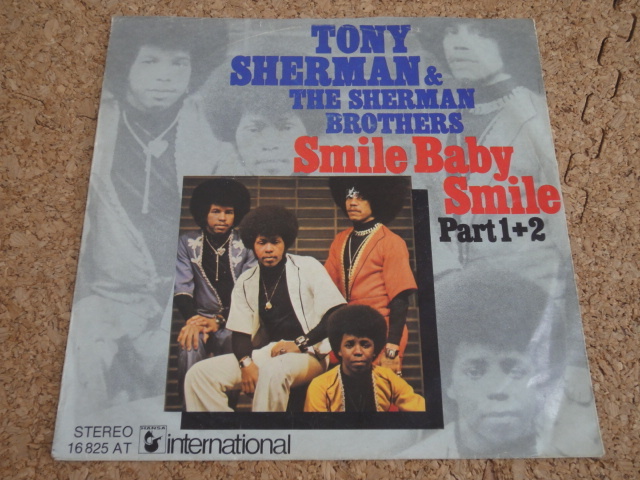 【やや傷や汚れあり】試聴可♪ドイツ盤7’！Tony Sherman & The Sherman Brothers / Smile Baby ...