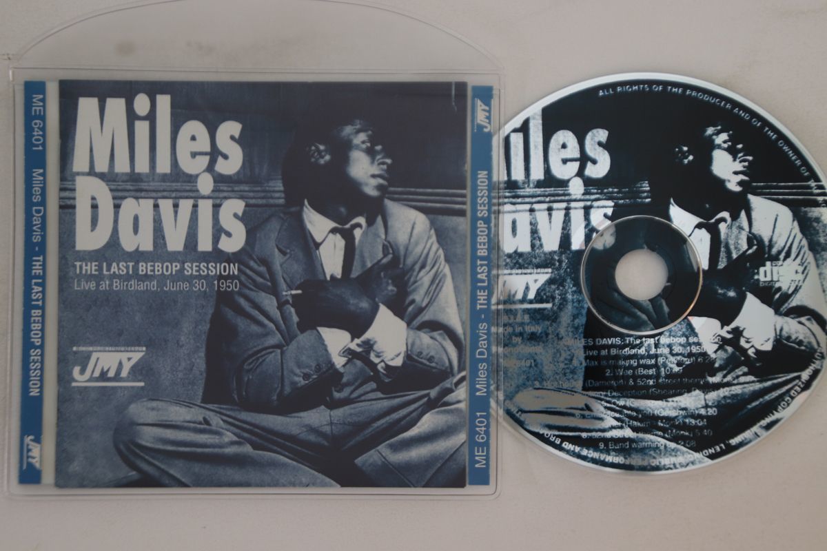 【やや傷や汚れあり】伊CD Miles Davis Last Bebop Session ME6401 JAZZ MUSIC YESTERDAY /00110の落札情報詳細 - Yahoo ...