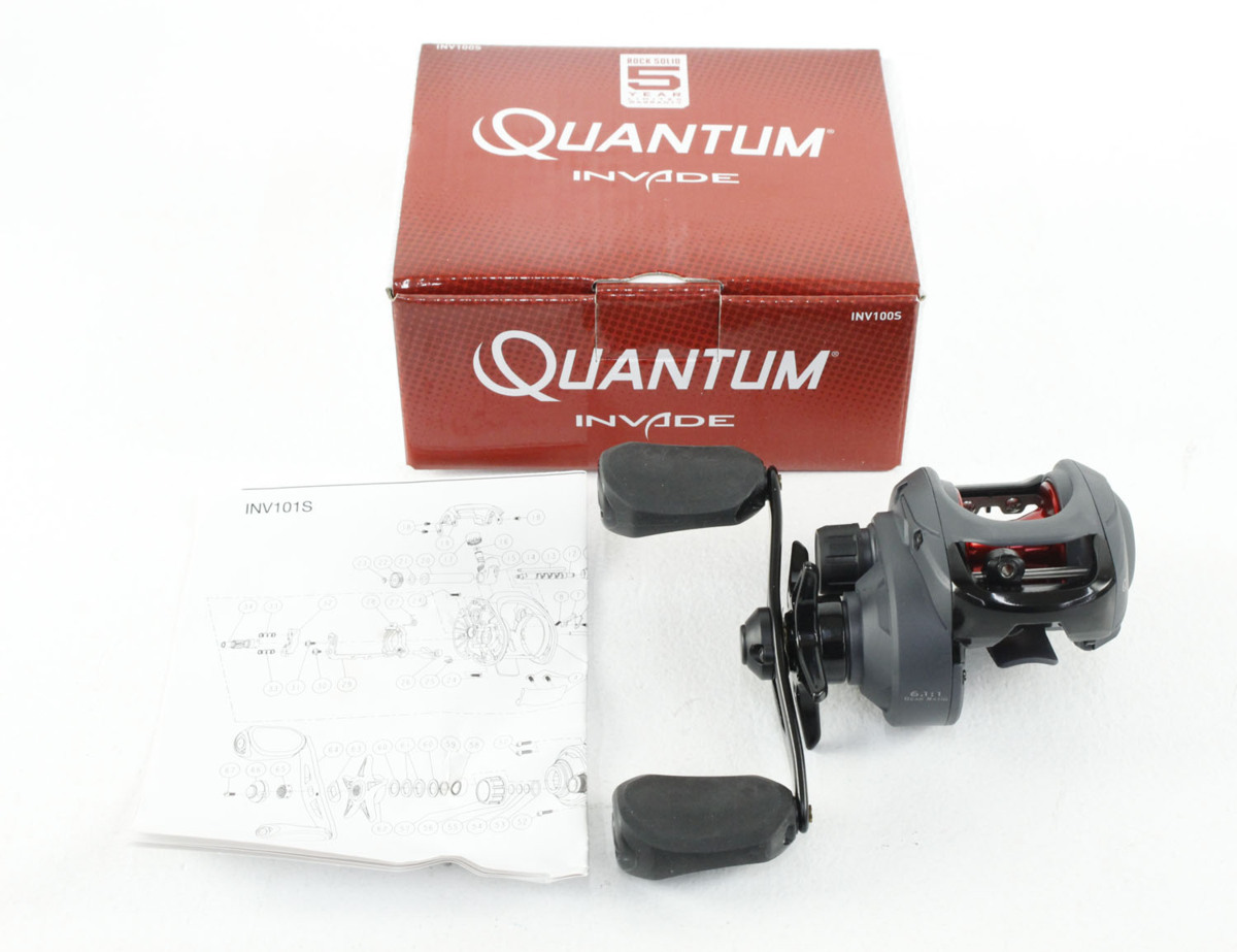 【傷や汚れあり】 【中古・現状品】QUANTUM INVADE Casting Reel INV100S クァンタム フィッシング インベイド ...