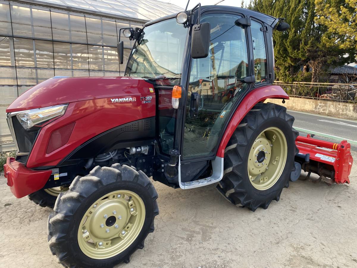 【目立った傷や汚れなし】ヤンマーYT357 ハイスピード エアコンキャビン付き逆転PTO中古トラクターの落札情報詳細 - Yahoo!オークション落札価格検索 オークフリー