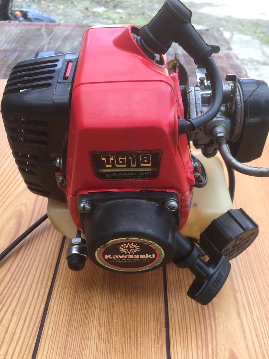 【傷や汚れあり】Kawasakiエンジン TG18 始動確認済み 中古 現状品！の落札情報詳細 - ヤフオク落札価格検索 オークフリー