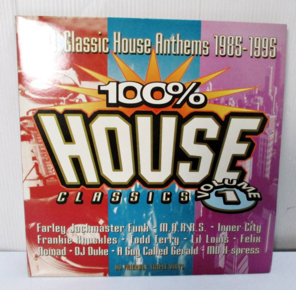 【やや傷や汚れあり】100% HOUSE CLASSICS VOLUME 1 Classic House Anthems 1985-1995 ...