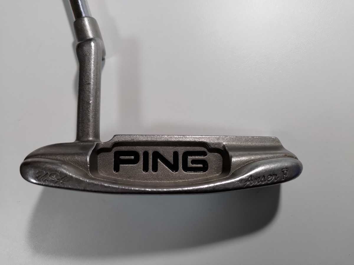 【やや傷や汚れあり】PING Karsten ANSER F ISOFORCE シルバー 34インチ ハニカムインサート デールヘッド 希少品 ...