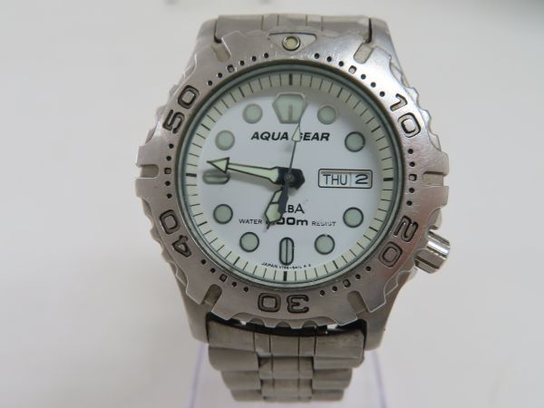 【傷や汚れあり】4020/mk/03.11★SEIKOセイコー/ALBAアルバ/AQUAGEARアクアギア/クオーツ/メンズ腕時計/デイデイト ...