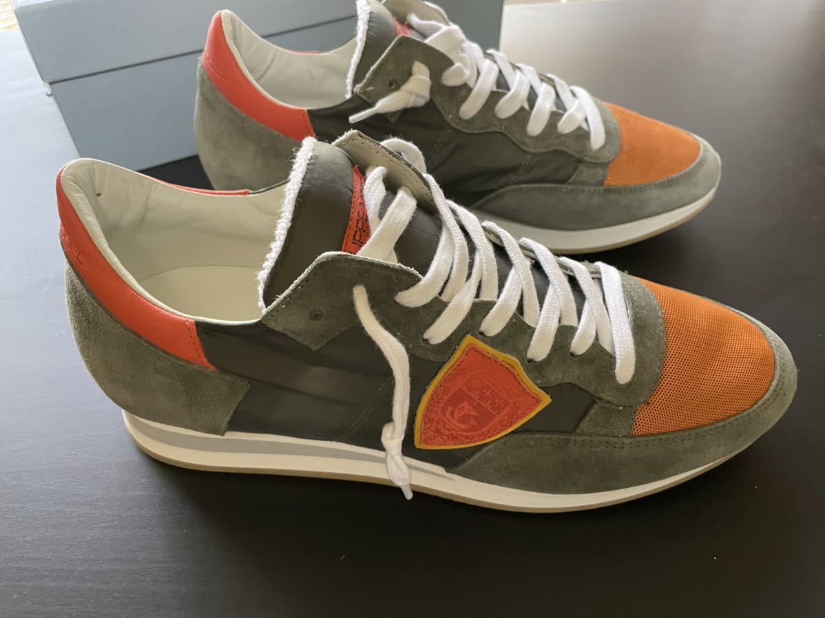 【未使用】未使用品 PHILIPPE MODEL フィリップモデル 42 27cm ナイロン スウェード 牛革の落札情報詳細 - ヤフオク落札価格情報 オークフリー