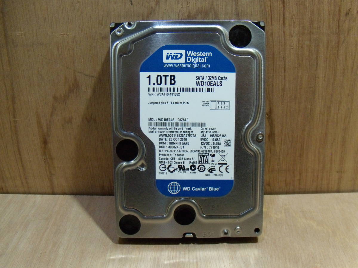 【やや傷や汚れあり】82.- Western Digital Blue WD10EALS / 1.0TB ハードディスクの落札情報詳細 ...