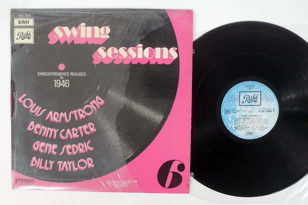 【目立った傷や汚れなし】仏 LOUIS ARMSTRONG, BENNY CARTER/SWING SESSIONS 6/PATHE 2C ...