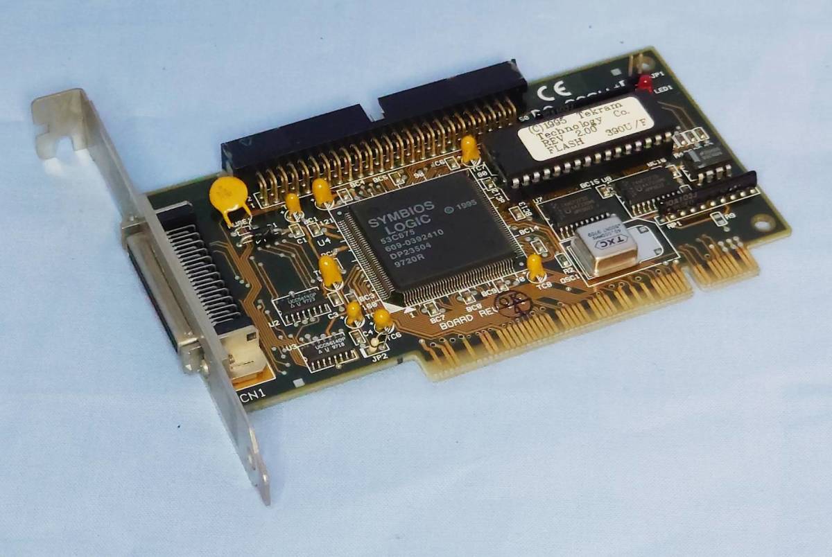 【目立った傷や汚れなし】Tekram PCI接続 SCSIカード DC-390U PCI SCSI Host Adapters Manual ...