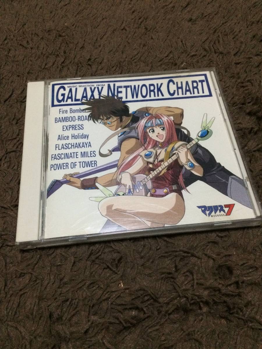 【やや傷や汚れあり】マクロス7 MUSIC SELECTION FROM GALAXY NETWORK CHART CD アルバム FIRE ...