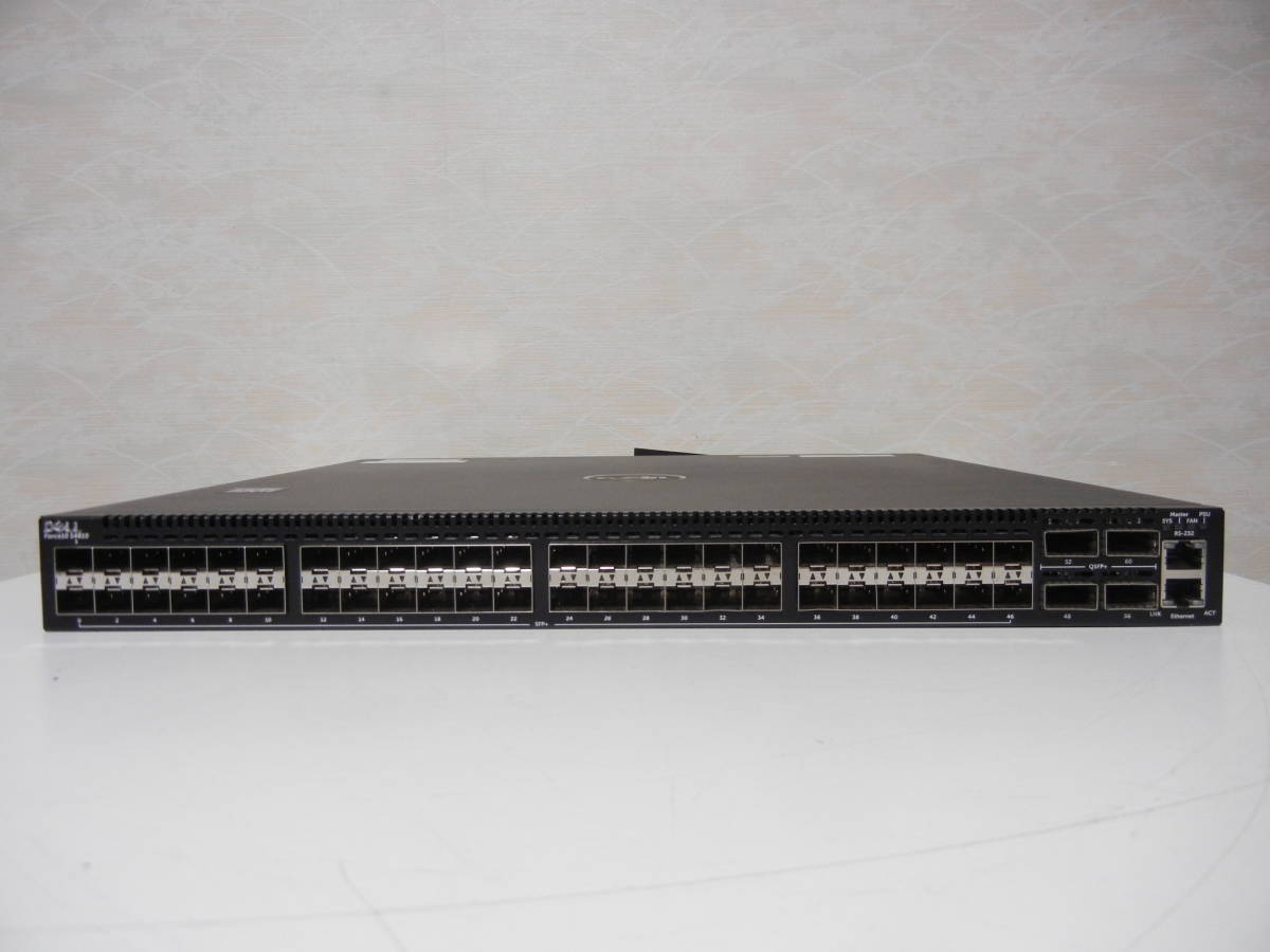 【やや傷や汚れあり】★中古 DELL PowerSwitch Sシリーズ Force10 S4810P-AC-R 48ポート10GbE/4 ...