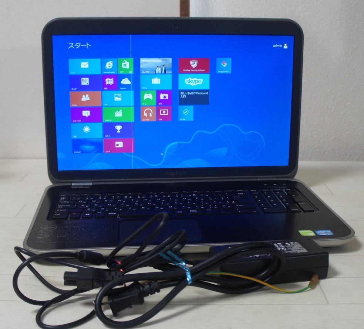 【傷や汚れあり】DELL Inspiron 7720 Core i5-3230M 2.60GHz 4GB 1TB Win8 64bit 17. ...