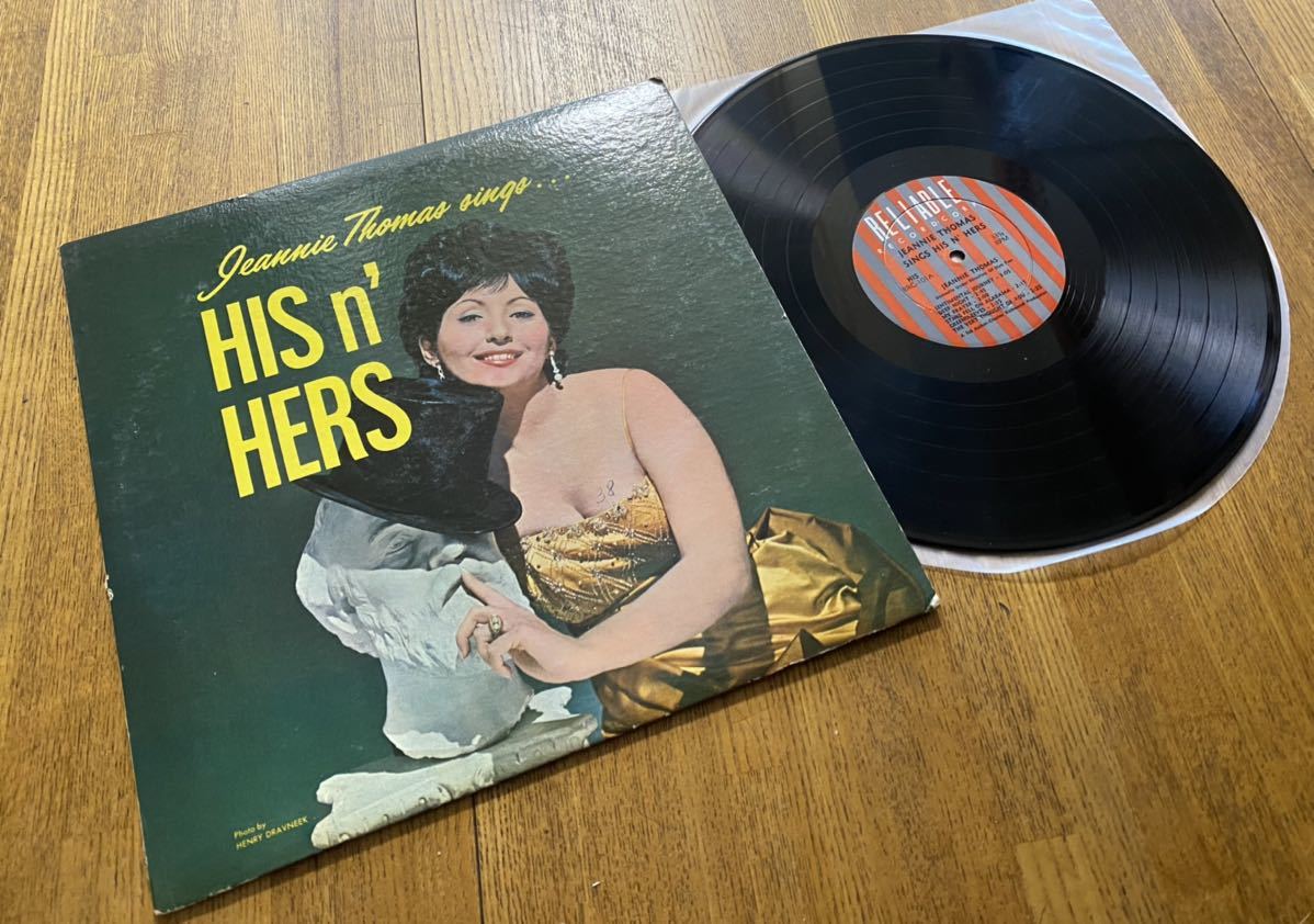 【目立った傷や汚れなし】ミス・バージニアにも輝いた美女歌手 マニア垂涎2nd LP/ ‘61 US Reliable原盤/ Jeannie Thomas [Sings His N' Hers ...