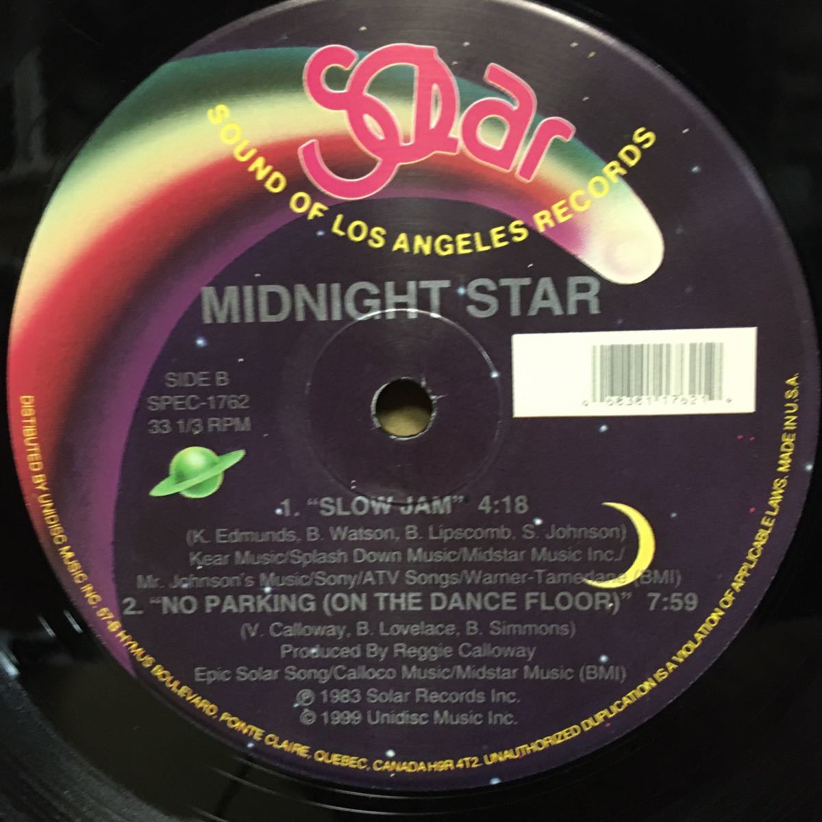 【やや傷や汚れあり】Midnight Star - Curious / Slow Jam / No Parking (On The Dance Floor) カナダ盤 12インチ 80's R ...
