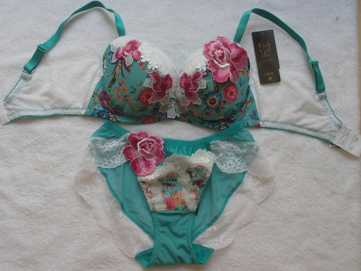 【未使用】ワコール♪サルート 【源氏物語】 BS E70&ショーツM♪ リッチヴェールブラ ＜店舗限定＞の落札情報詳細 - ヤフオク落札価格検索 オークフリー