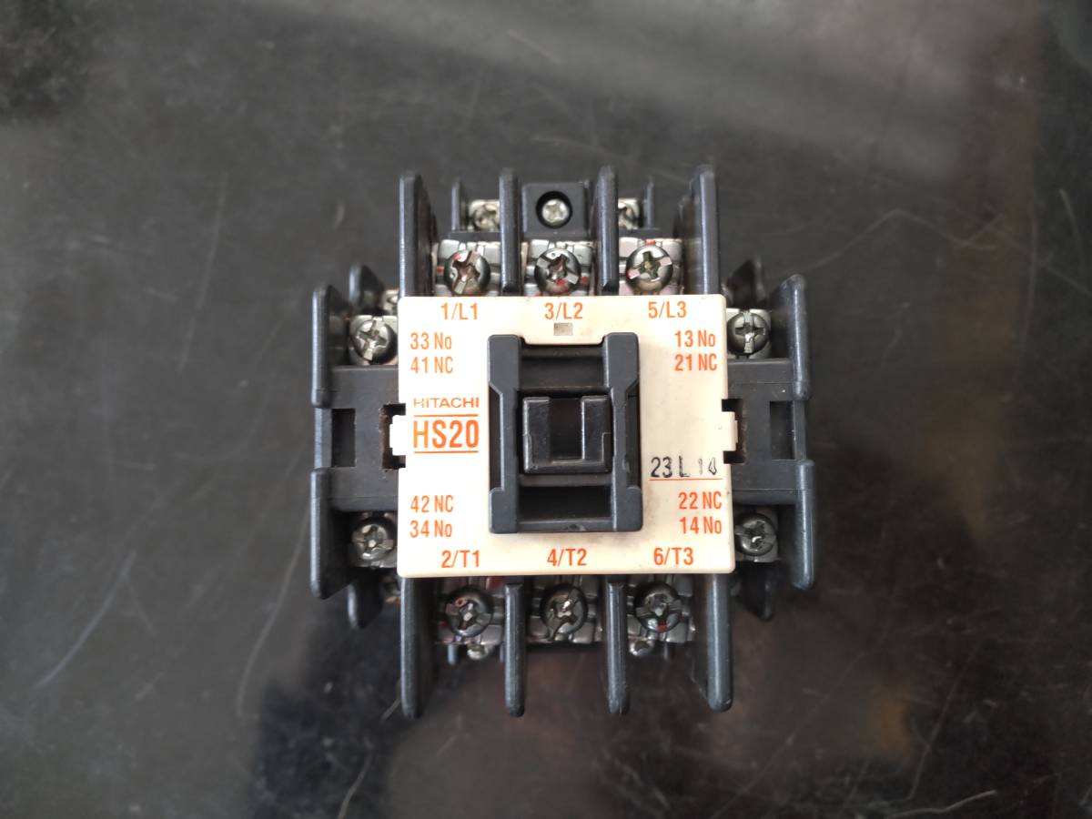 日立 HS20 200V 電磁接触器 マグネットコンダクタ 電磁開閉器 マグネットスイッチ HITACHI リレー 検 富士電機 三菱電機 ...