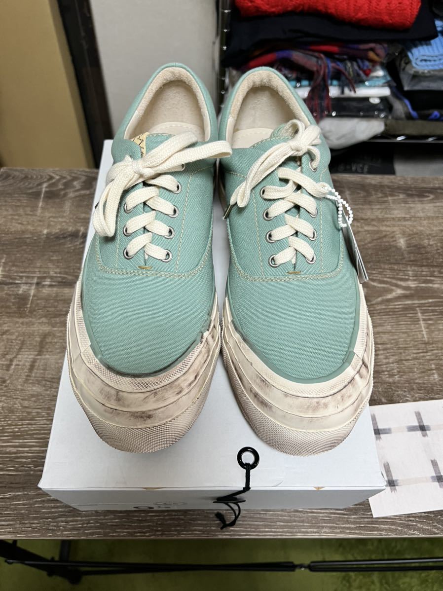 【未使用】visvim☆0122101001004☆LOGAN DECK Ⅱ G.PATTEN☆LT.GREEN☆サイズUS9.5☆新品未使用 ...