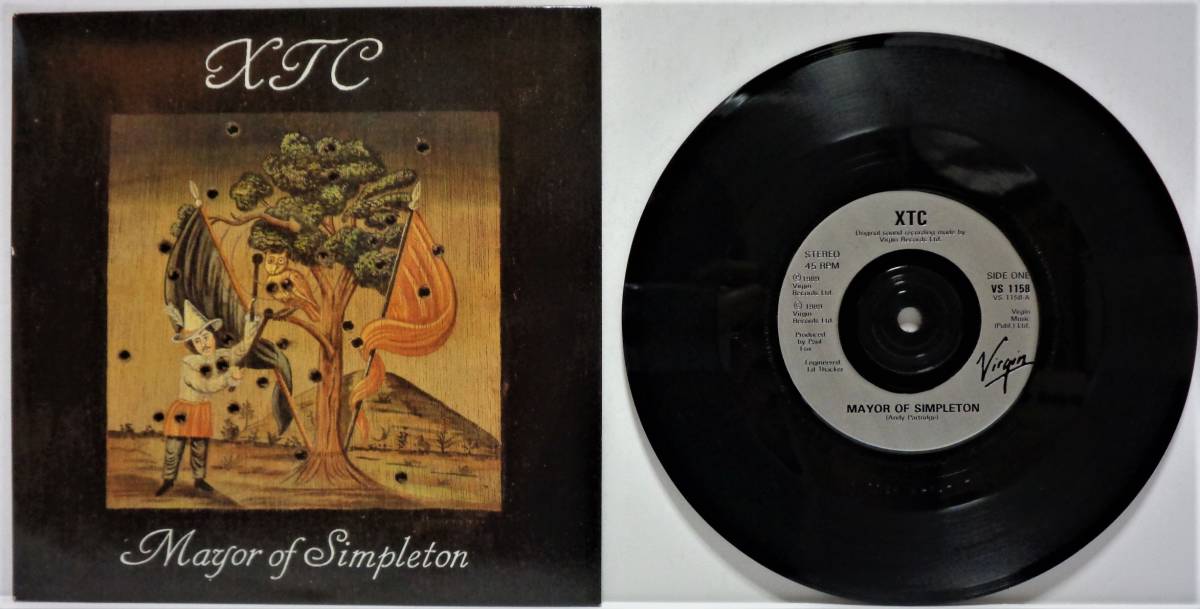 【やや傷や汚れあり】英国盤orgシングル XTC Mayor Of Simpleton / One Of The Millions ...