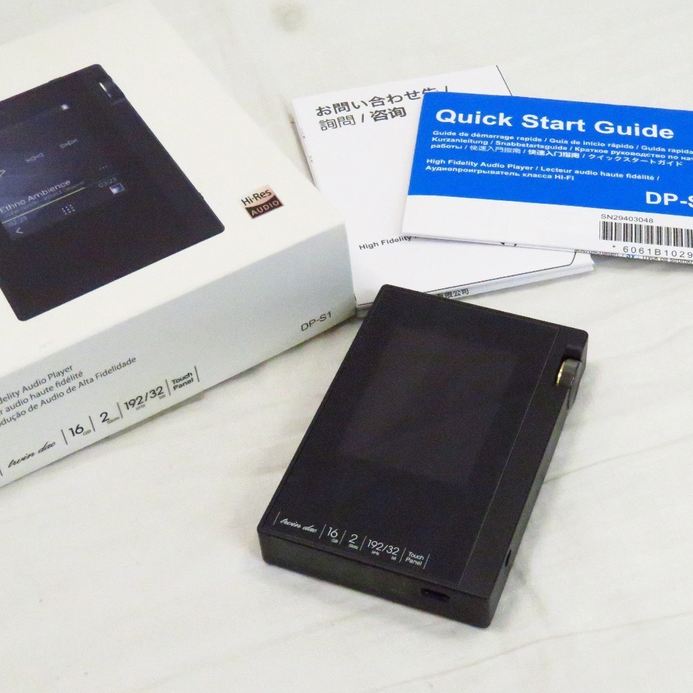 【やや傷や汚れあり】Th912884 オンキョー デジタルオーディオプレイヤー rubato DP-S1(B) [16GB] ONKYO 中古 の落札情報詳細| ヤフオク落札価格情報 オークフリー