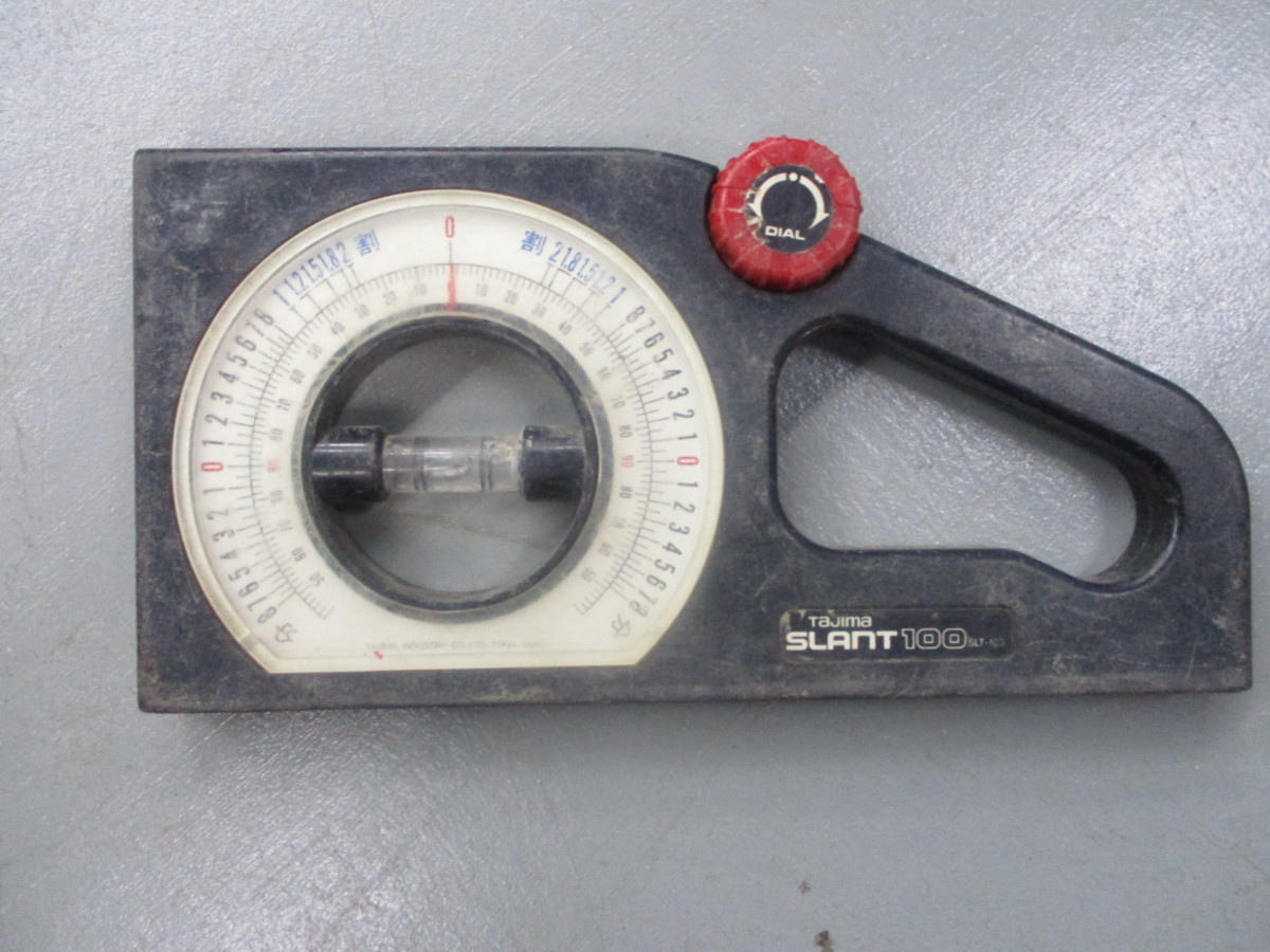 【全体的に状態が悪い】2200418[7]【2】ジャンク扱い＊Tajima/タジマ＊SLANT100/SLT-100/スラント100/水平器 ...