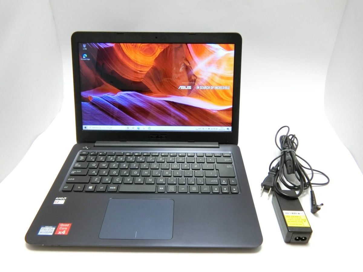 【やや傷や汚れあり】ASUS E402W AMDE2-6110 APU AMD Radeon R2 Graphics 1.50GHz 4GB ...