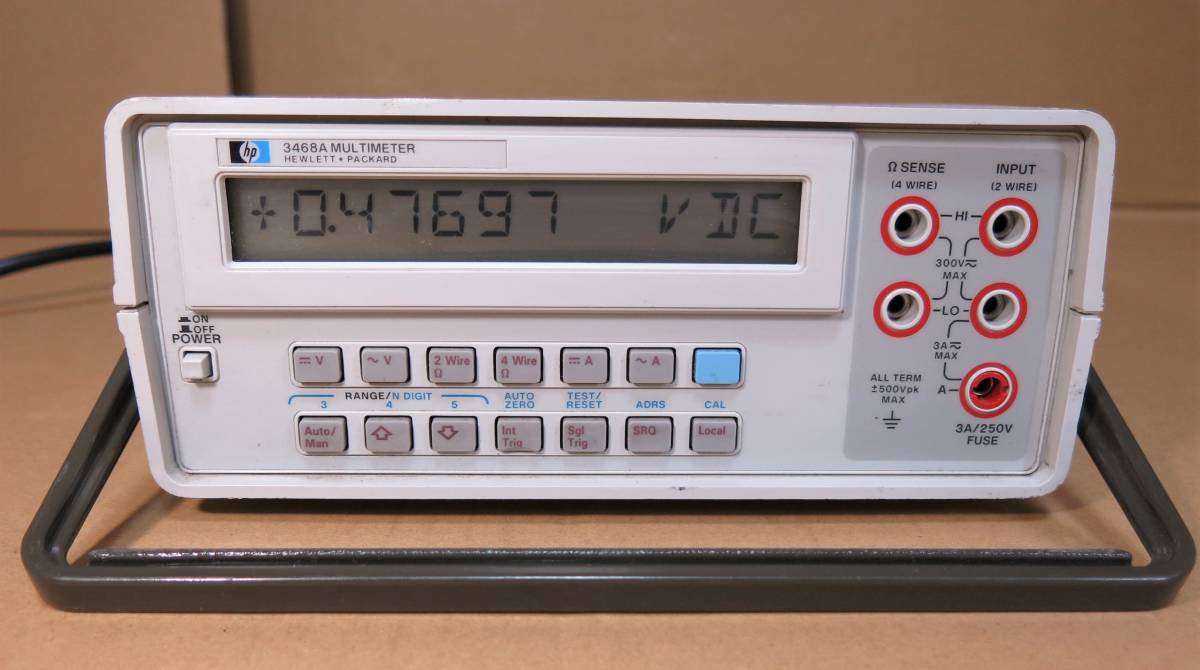 【やや傷や汚れあり】HP 3468A MULTIMETER （通電確認済み）の落札情報詳細 - ヤフオク落札価格検索 オークフリー