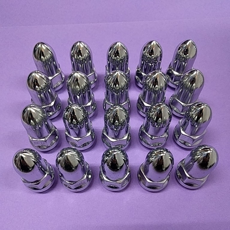 【未使用】7/16-20 Bullet Acorn ブレットエーコン ラグナット クローム 20個セット バレットの落札情報詳細 - ヤフオク ...