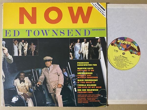 【傷や汚れあり】試聴 ニューソウル味 パーティー ソウル Ed Townsend Now LP USA オリジナル盤 Curtis Mayfieldの Curtom Labelから フリー ...