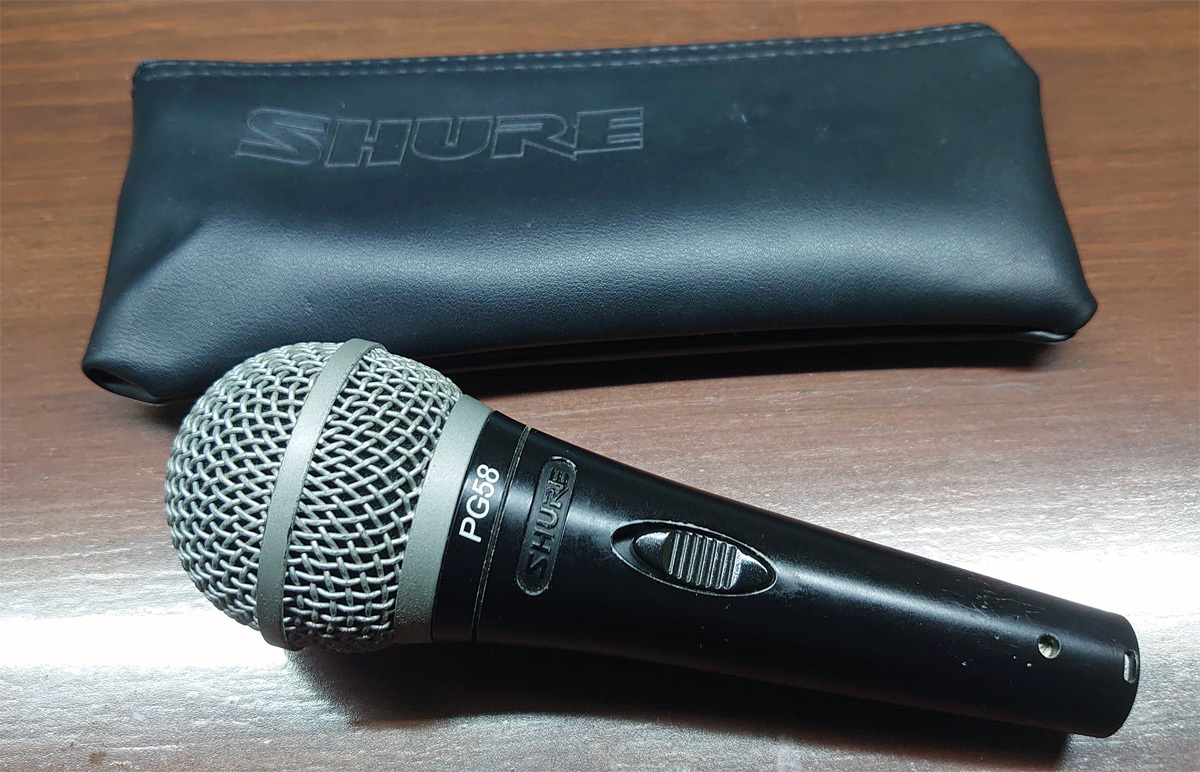【傷や汚れあり】SHURE（シュアー）ボーカルマイク【PG-58】中古品の落札情報詳細 - ヤフオク落札価格情報 オークフリー