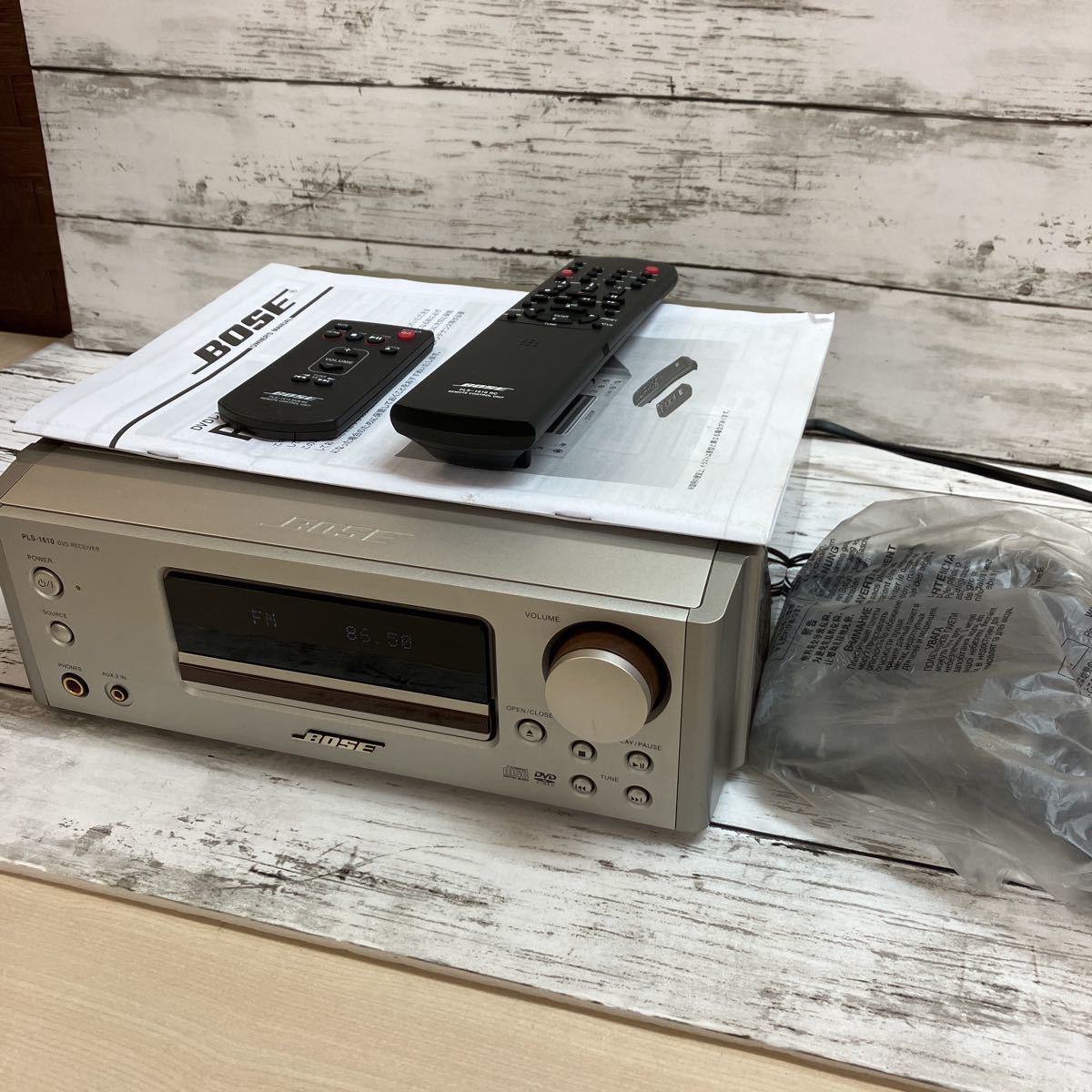 【やや傷や汚れあり】【中古品】BOSE ボーズ DVD/CDレシーバー PLS-1610 2011年製 リモコン付き 再生確認のみ。 の落札 ...