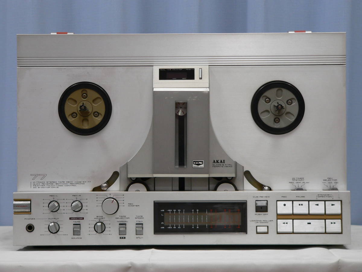 【全体的に状態が悪い】AKAI GX-77 アカイ オープンリール オートリバースデッキ ジャンクの落札情報詳細 - ヤフオク落札価格検索 オークフリー