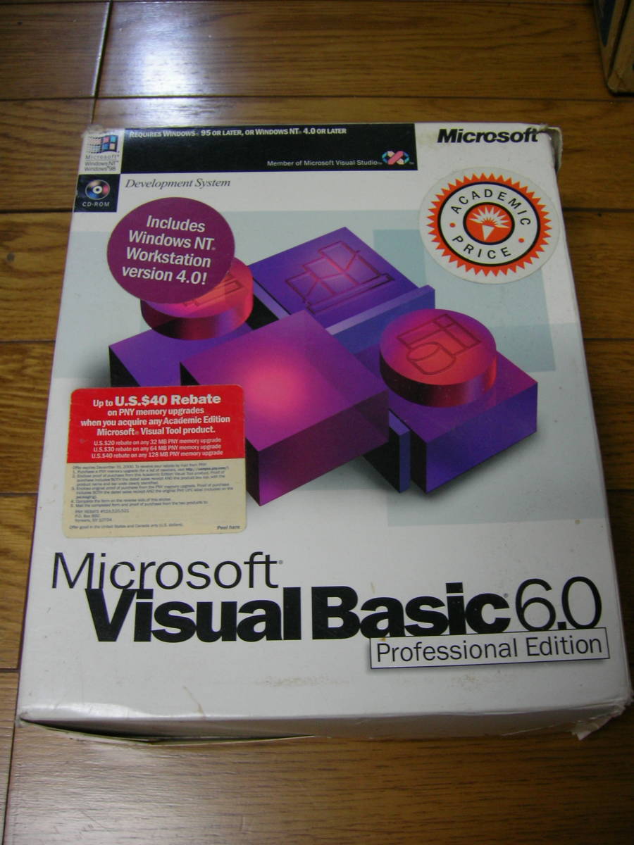 【全体的に状態が悪い】Visual Basic 6.0 Professional Edition 中古品 英語版の落札情報詳細 - ヤフオク ...