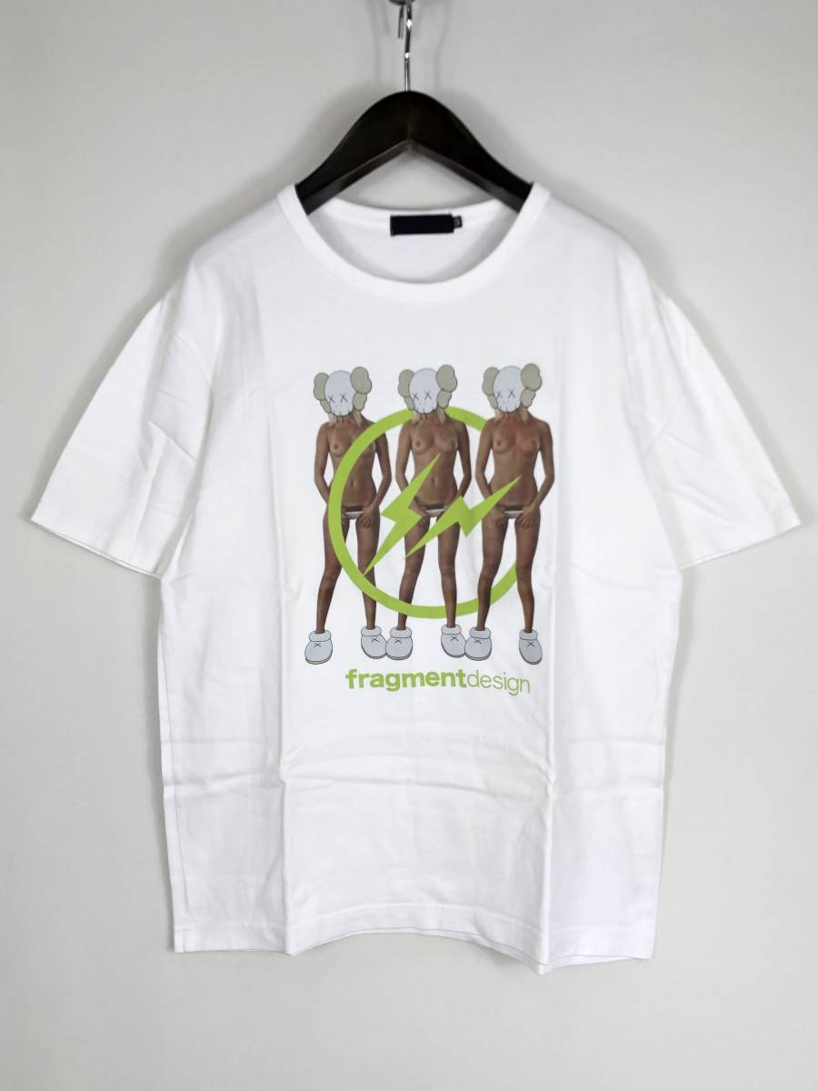 【やや傷や汚れあり】1円スタート! OriginalFake Fragment design KAWS FAIR WARNING GREEN ...