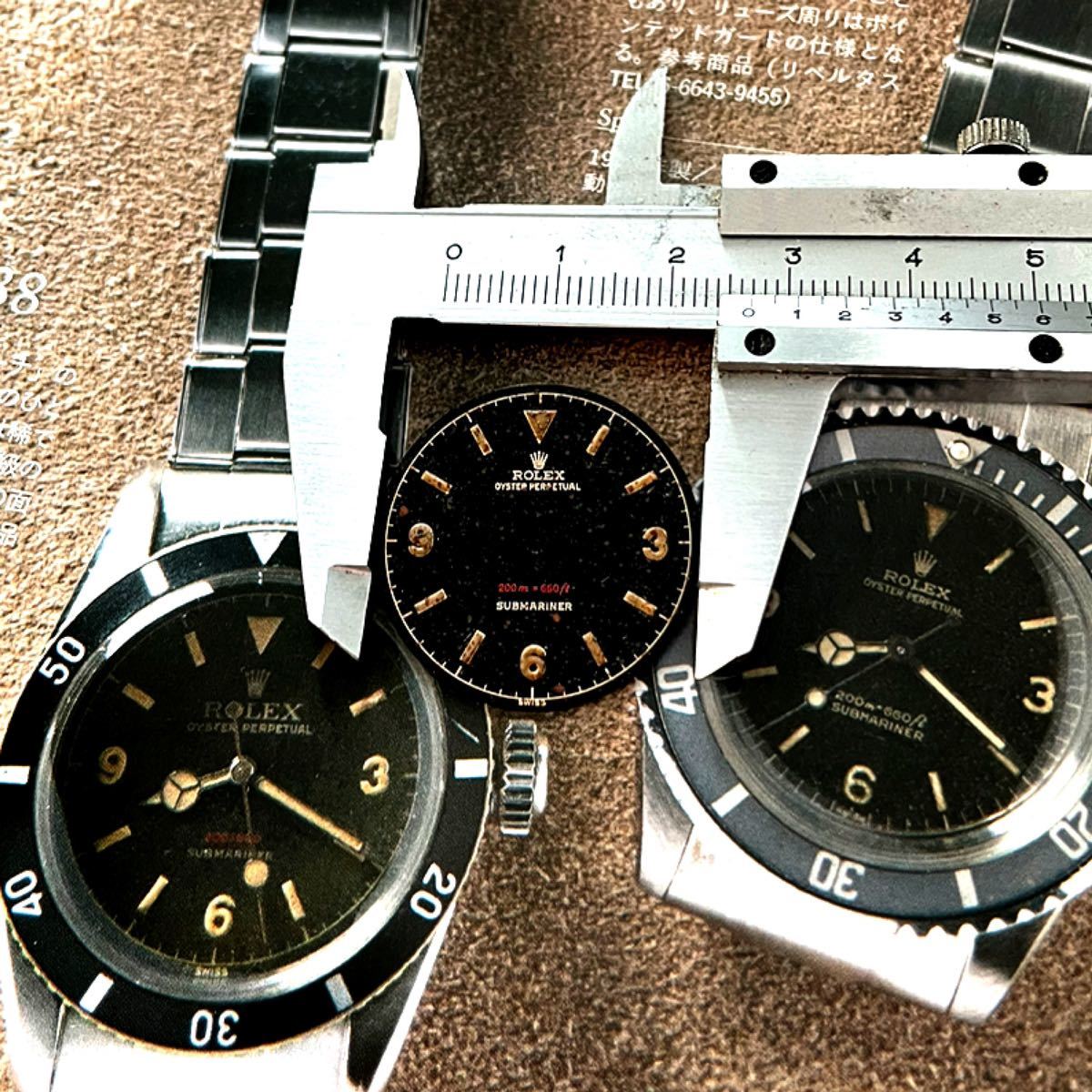 【やや傷や汚れあり】超希少 ROLEX ref. 6538 サブマリーナ 1950年代 アンティーク 369 ダイアル 文字盤 ...