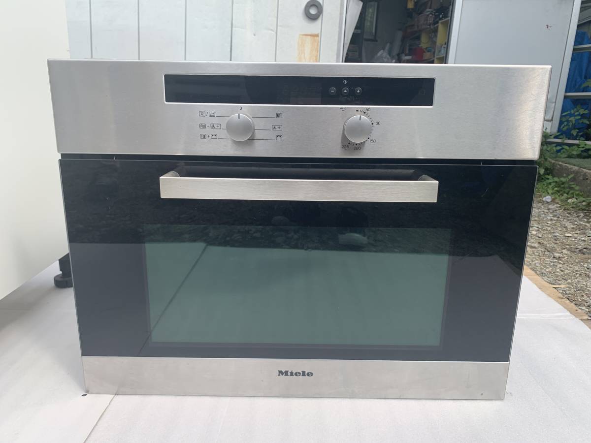 【未使用】BNE44773大 ★展示品★ Miele ミーレ ビルトイン 電子レンジ機能付オーブン H7440BM 2018年製 直接お渡し ...