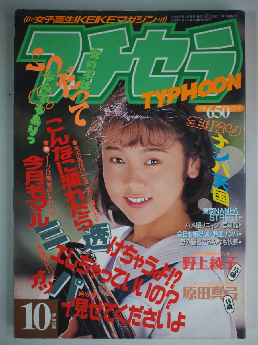 【傷や汚れあり】プチセラtyphoon 1994 10 野上綾子 冴木鈴美 白川りか 上田美緒 小野さやか 西田ももこ フロム出版 A5判の