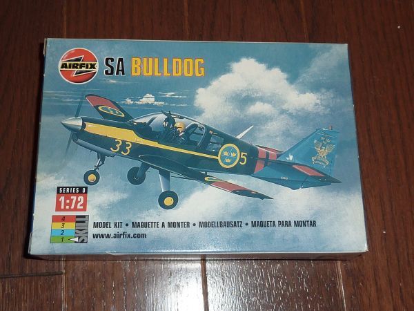 【傷や汚れあり】1/72 ① SA BULLDOG AIRFIX エアフィックス S.A. Bulldog T1 Sk 61 Bulldog ...