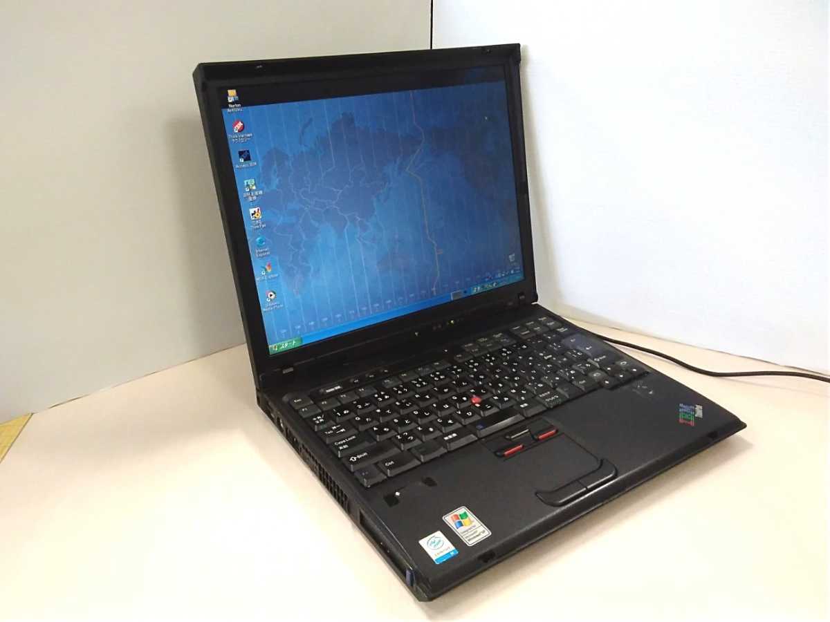 【傷や汚れあり】IBM ThinkPad R51 シンクパッド windowsXP 2002 Celeron M 1500MHz 1 ...
