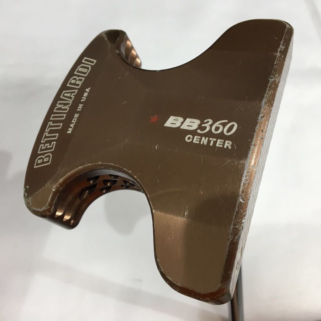 【傷や汚れあり】【即決価格】パター RJ ベティナルディ BB360 CENTER / オリジナルスチール〔長さ34in：総重量553g ...